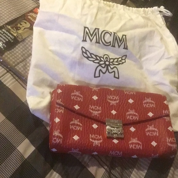 MCM | Bags | Mcm Designer Crossbody Bag Red | Poshmark